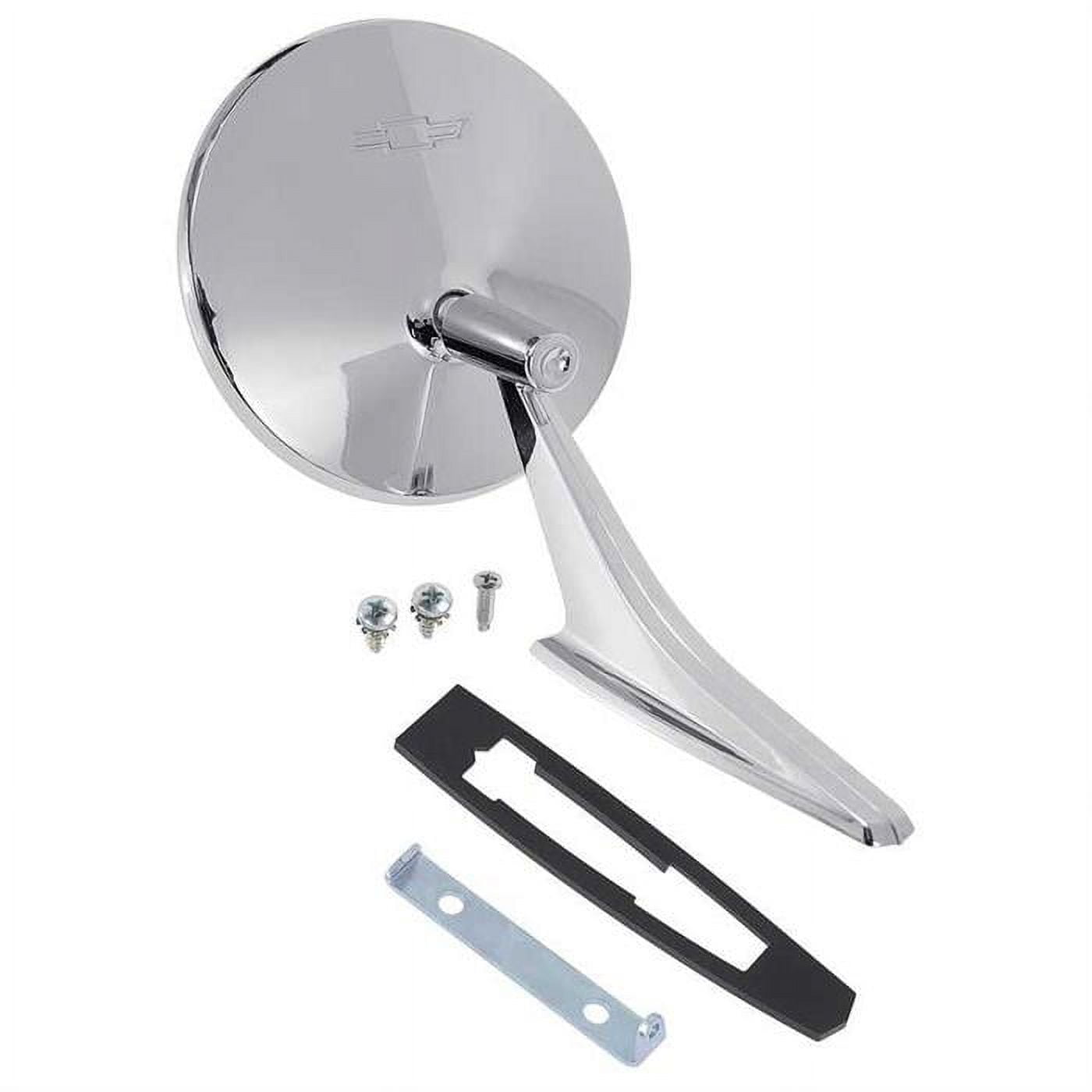 OER CM3006 1966-72 Outer Door Mirror w/Bow Tie Logo/Ribbed Base ...