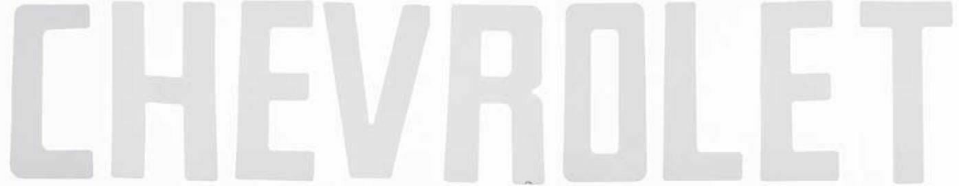 OER Chrome Tailgate Letter Decal Set 1958-1966 Chevy Fleetside Pickup ...
