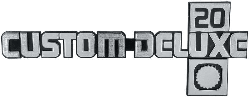 OER "Custom Deluxe 20" Fender Emblem For 1981-1988 Chevy Pickup Trucks ...