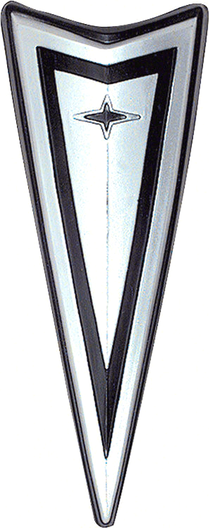 OER Front Bumper Arrowhead Emblem For 1967-1968 Pontiac Firebird 400 ...