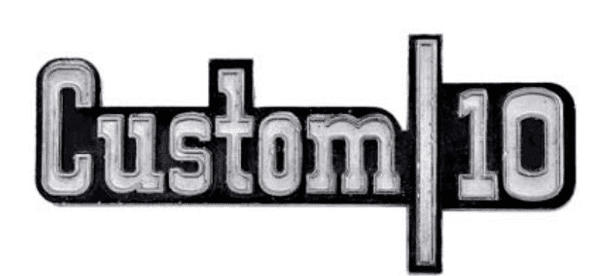 OER Front Fender "Custom 10" Emblem 1973-1976 Chevy Pickup Trucks ...