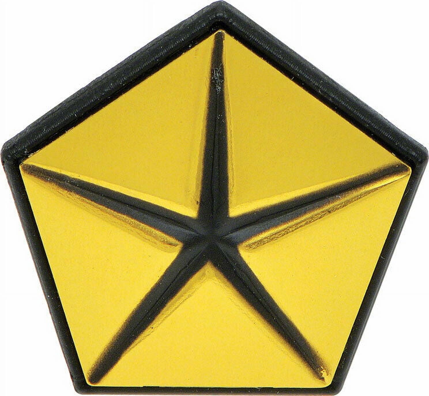 OER Gold Pentastar Right Hand Fender Emblem Challenger Cuda Charger ...