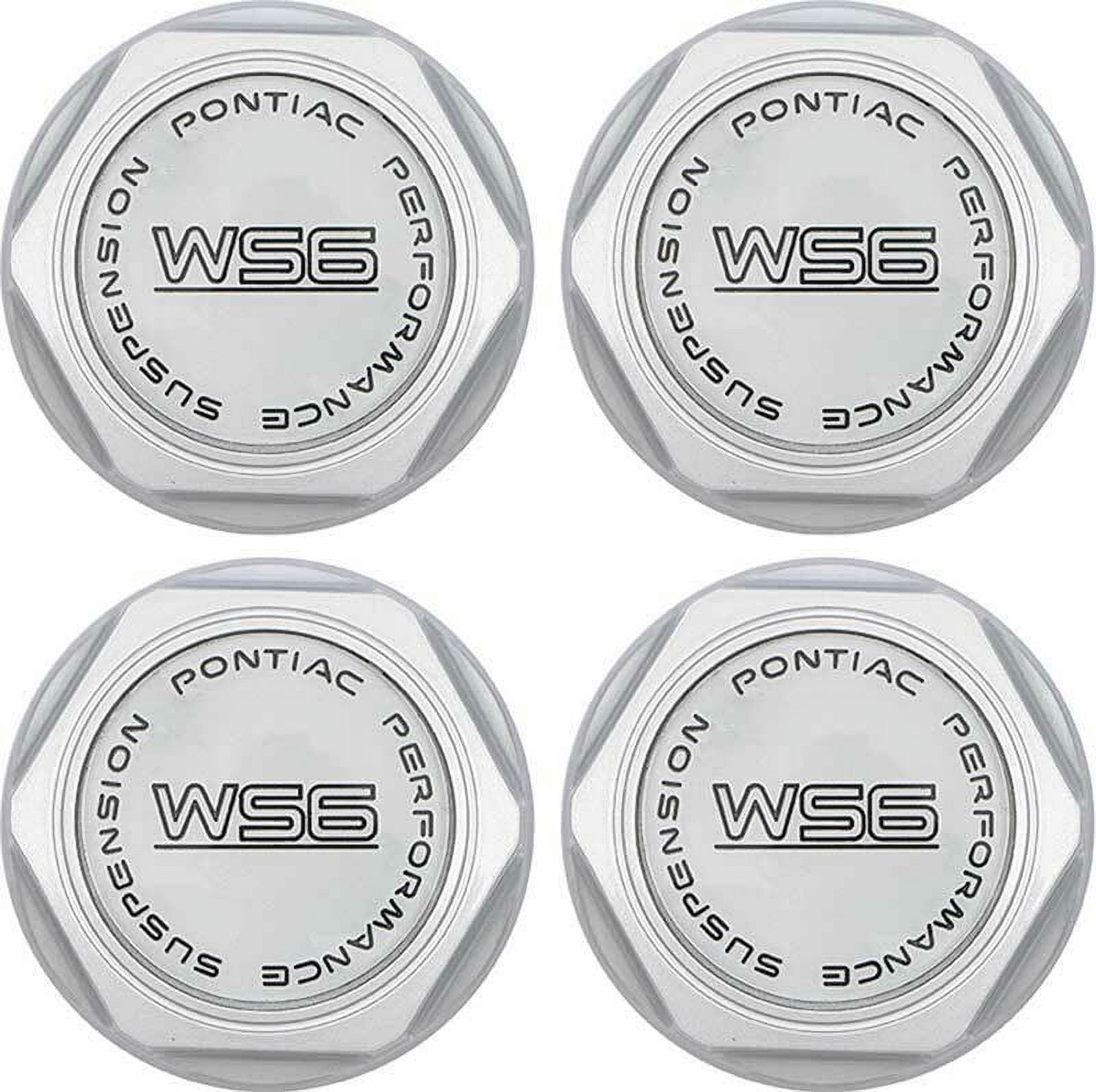OER Silver WS6 Wheel Center Cap Set 1982-1992 Pontiac Firebird and ...