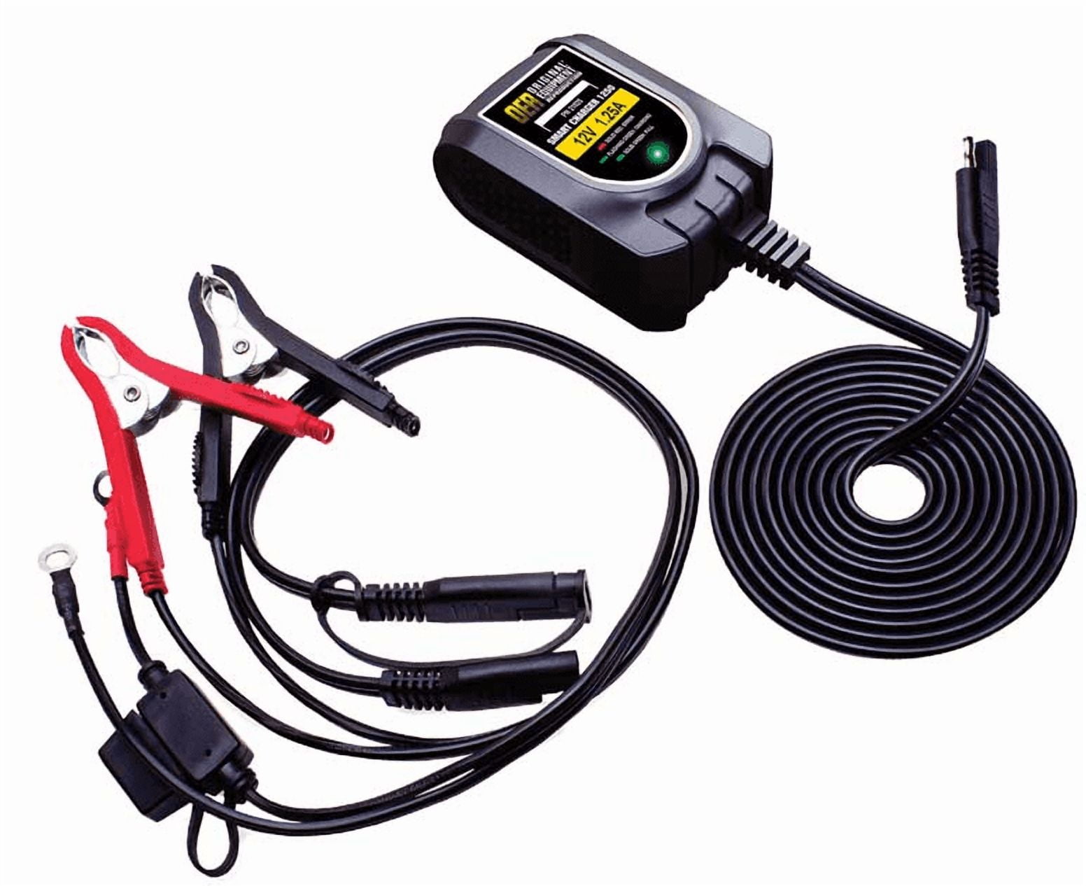 OER Smart Battery Charger Storage and Maintainer 1.25Amp 6 Volt and 12 ...
