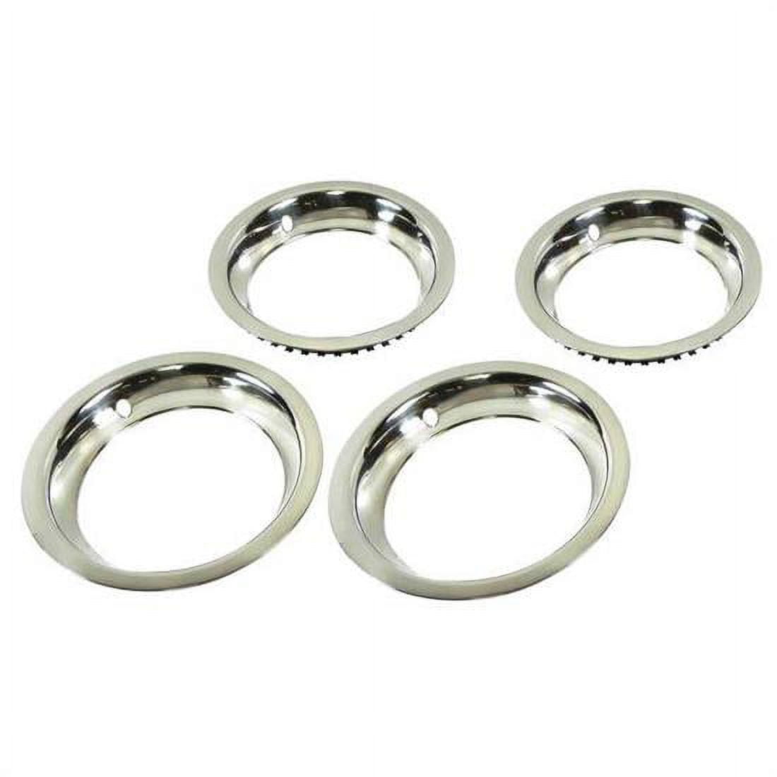 OER *TR3000 14 Inch Rally Wheel Trim Ring Set, SS 1-1/2 In Deep ...