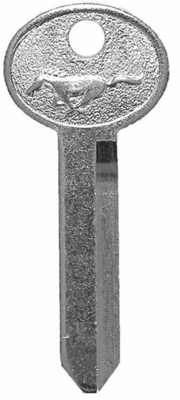 OER Trunk & Glovebox Key Blank w/ Pony & Ford Logo 1967-1993 Mustang ...