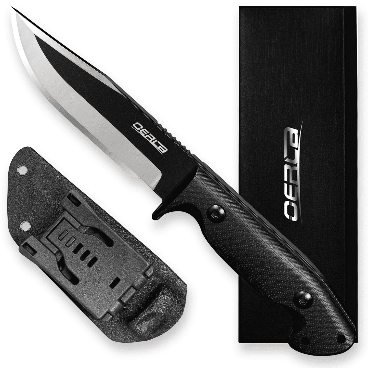 OERLA OLK-033RD Tactical Knife Full Tang Fixed Blade Outdoor Camping ...