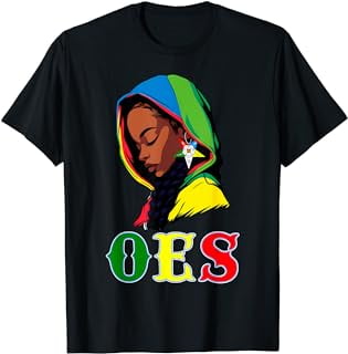 OES Black Sister Hooded Colors Order of the Eastern Star T-Shirt ...