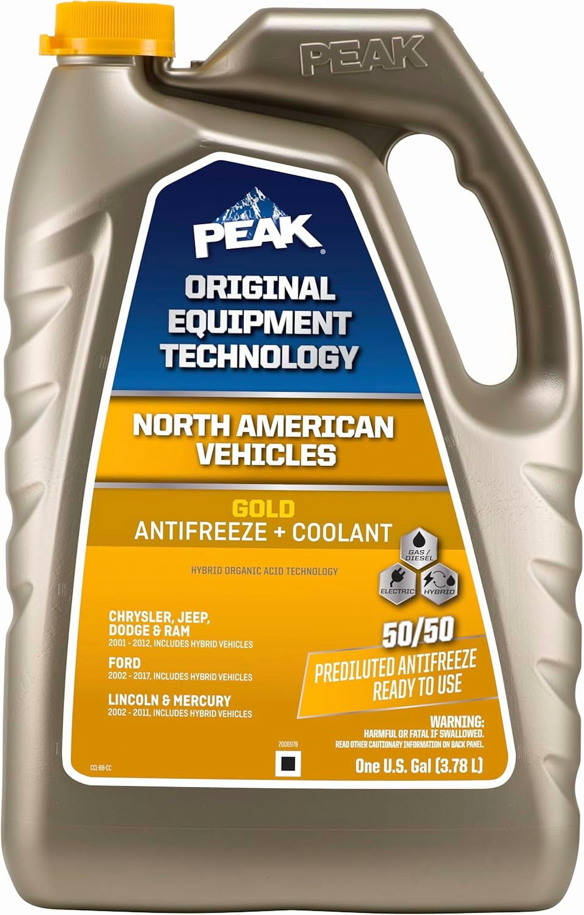 OET Extended Life Gold 50/50 Prediluted Antifreeze/Coolant for North ...