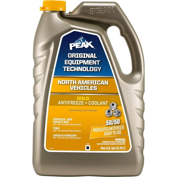 OET Extended Life Gold 50/50 Prediluted Antifreeze/Coolant for North ...