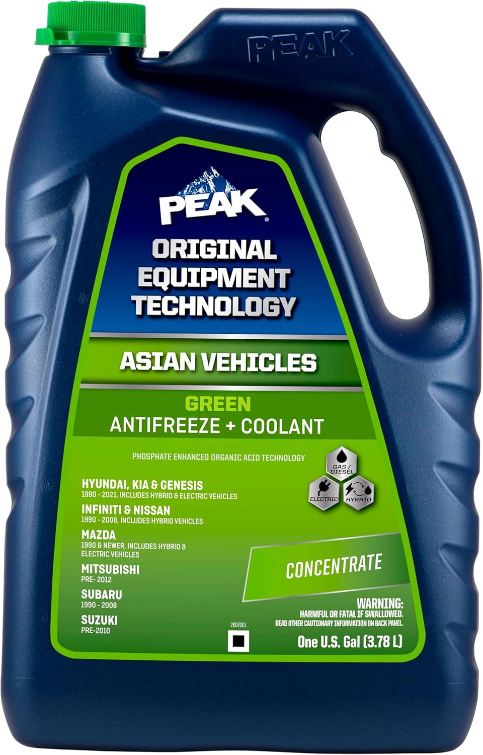 OET Extended Life Green 50/50 Prediluted Antifreeze/Coolant for Asian ...