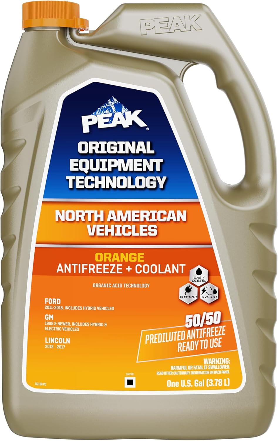 OET Extended Life Orange 50/50 Prediluted Antifreeze/Coolant for North ...