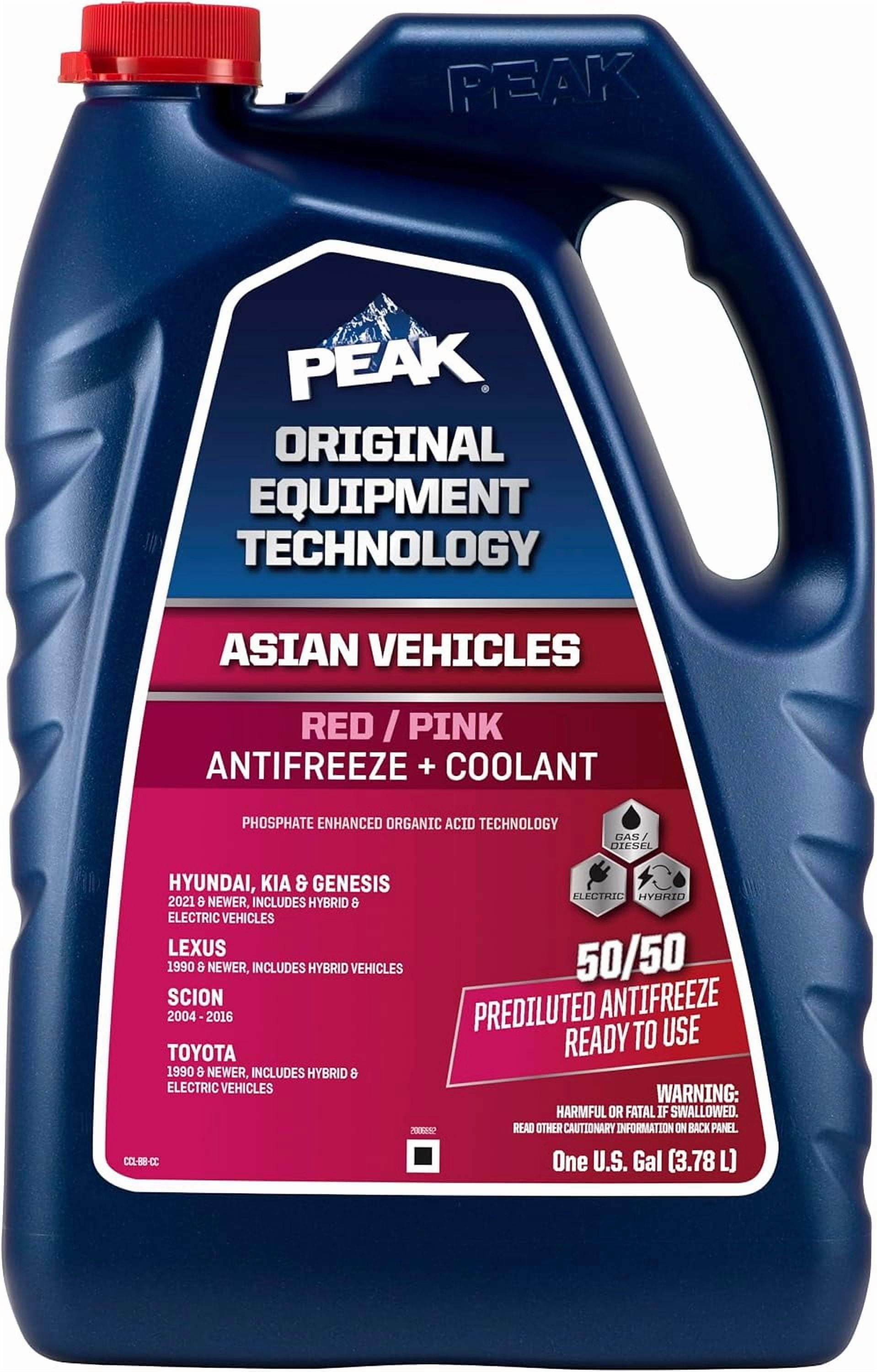 OET Extended Life Red/Pink 50/50 Prediluted Antifreeze/Coolant for ...