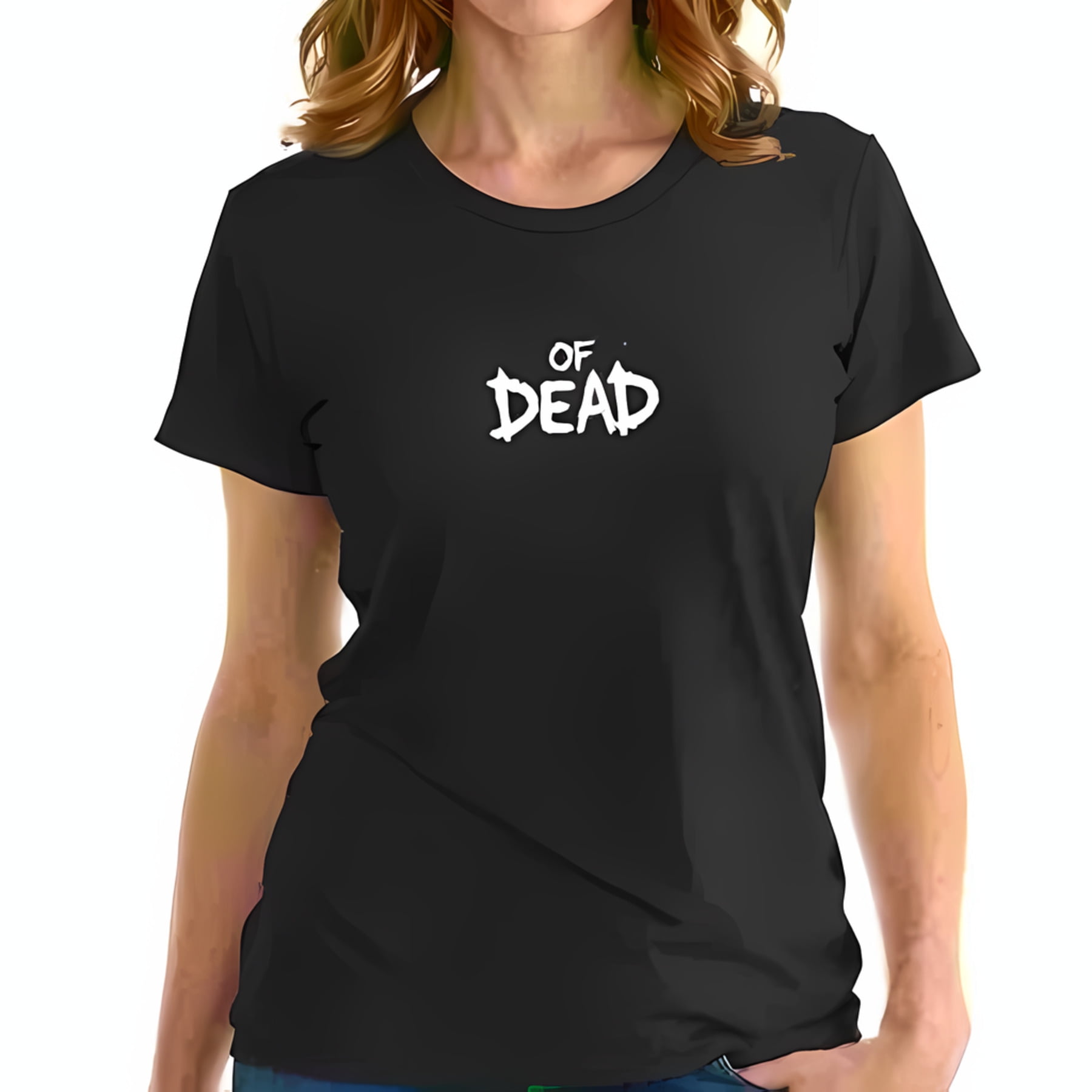 OF DEAD Cotton Short Sleeve T-Shirt - Playful Gothic Design in Eye ...