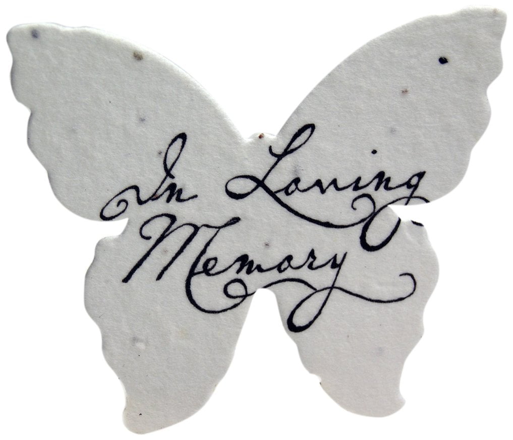 OF THE EARTHITSC Seed Paper Butterfly "in Loving Memory" Message for ...