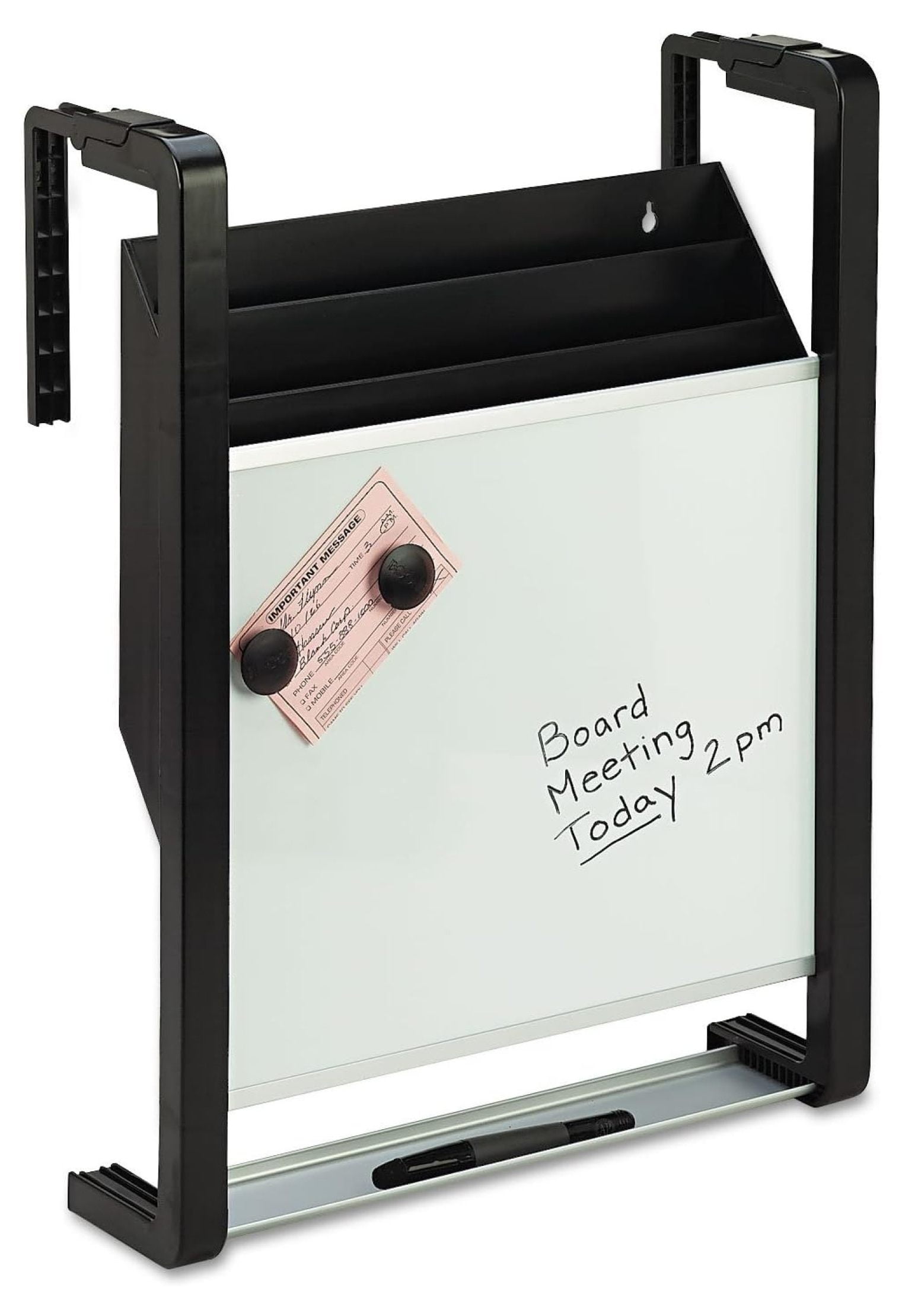 OFD Hanging File Pocket with Dry Erase Board, Three Pockets, Letter ...