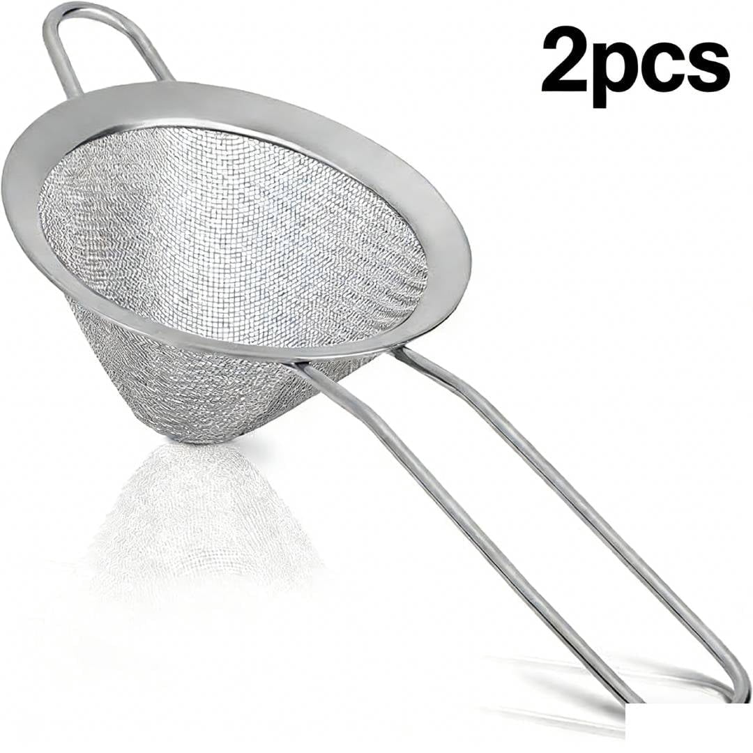 OFEFE 2-Pack 3.3 Inch Mini Fine Mesh Strainers, 304 Stainless Steel ...
