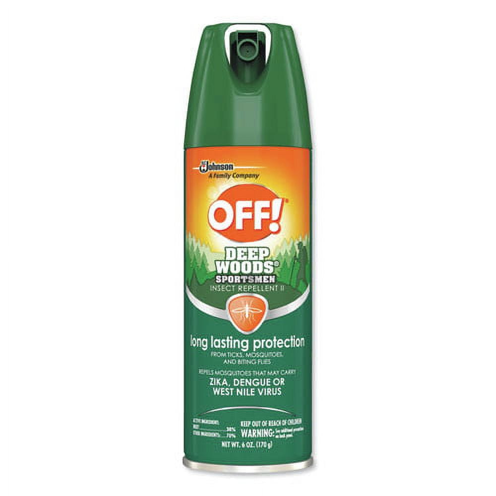 OFF! 334684 Deep Woods Sportsmen 6-Ounce Insect Repellant Aerosol Spray ...