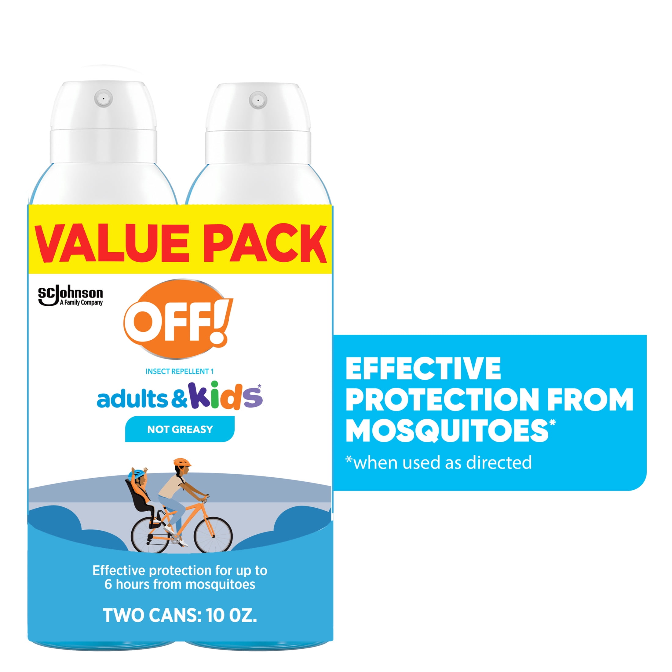 OFF! Insect & Mosquito Repellent Aerosol for Adults & Kids, Fragrance ...