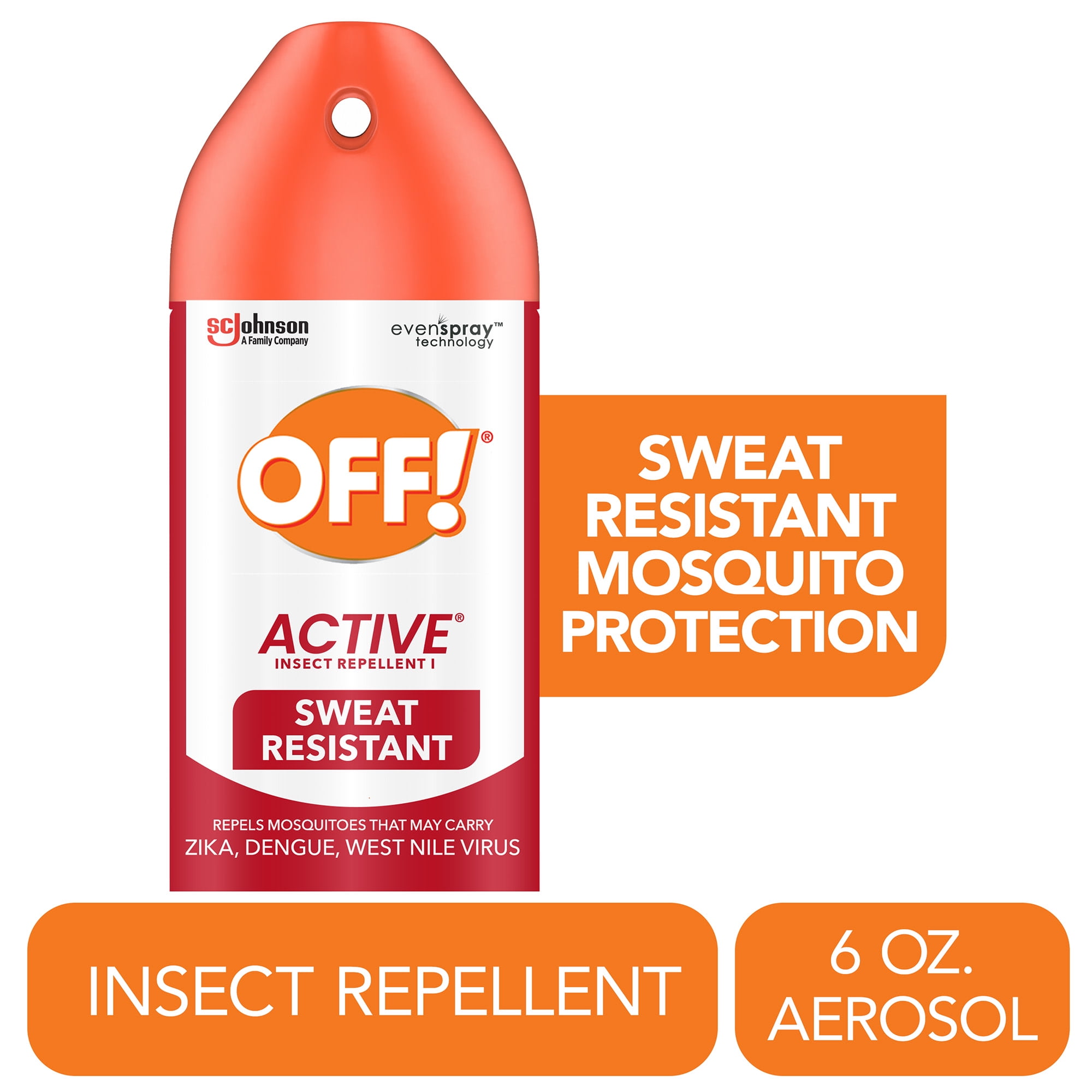 OFF! Active DEET Insect Repellent Spray, Mosquito and Tick Protection ...