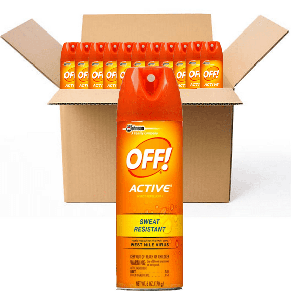OFF! Active Mosquito Insect Repellent Resists Sweat And Perspiration 6 ...