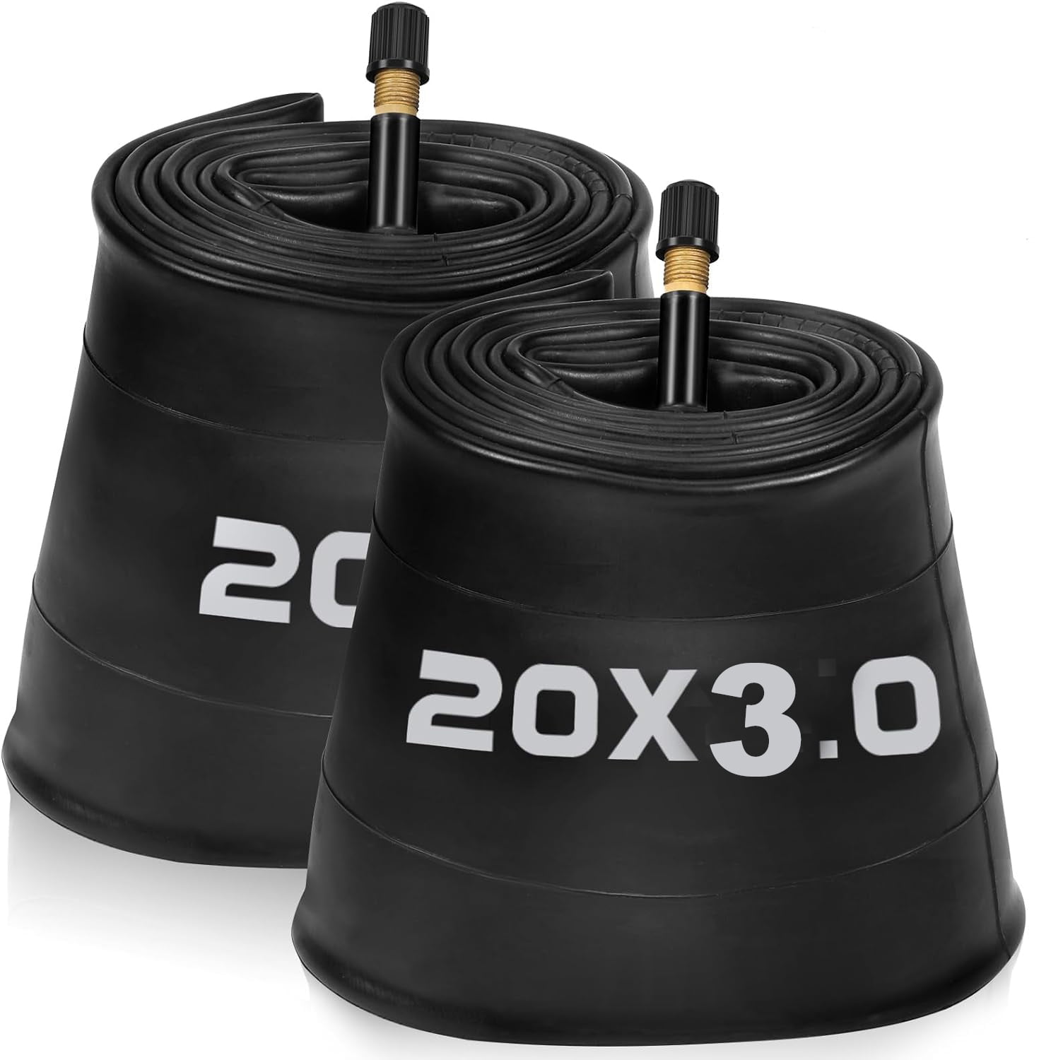 20x3 in Durable and Shock Absorbent Bicycle Inner Tube Pack of 2 for ...