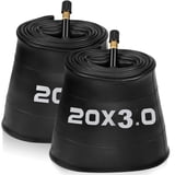 20x3 in Durable and Shock Absorbent Bicycle Inner Tube Pack of 2 for ...