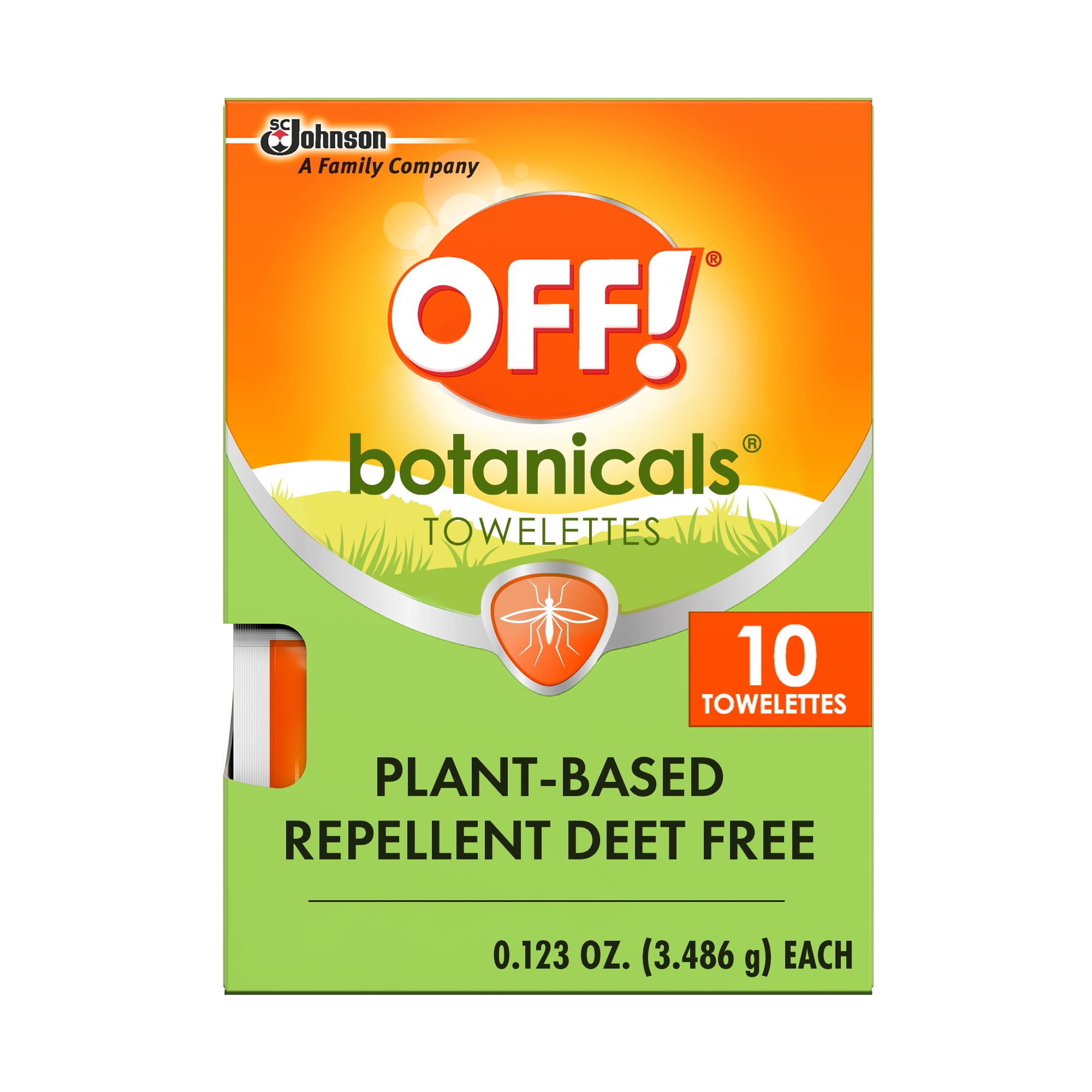 OFF! Botanicals Insect Repellent Towelettes, 1 Pack, 10 ct - Walmart.com