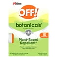 OFF! Botanicals Family Care Insect Repellent Wipes, Skin Safe, For Kids ...