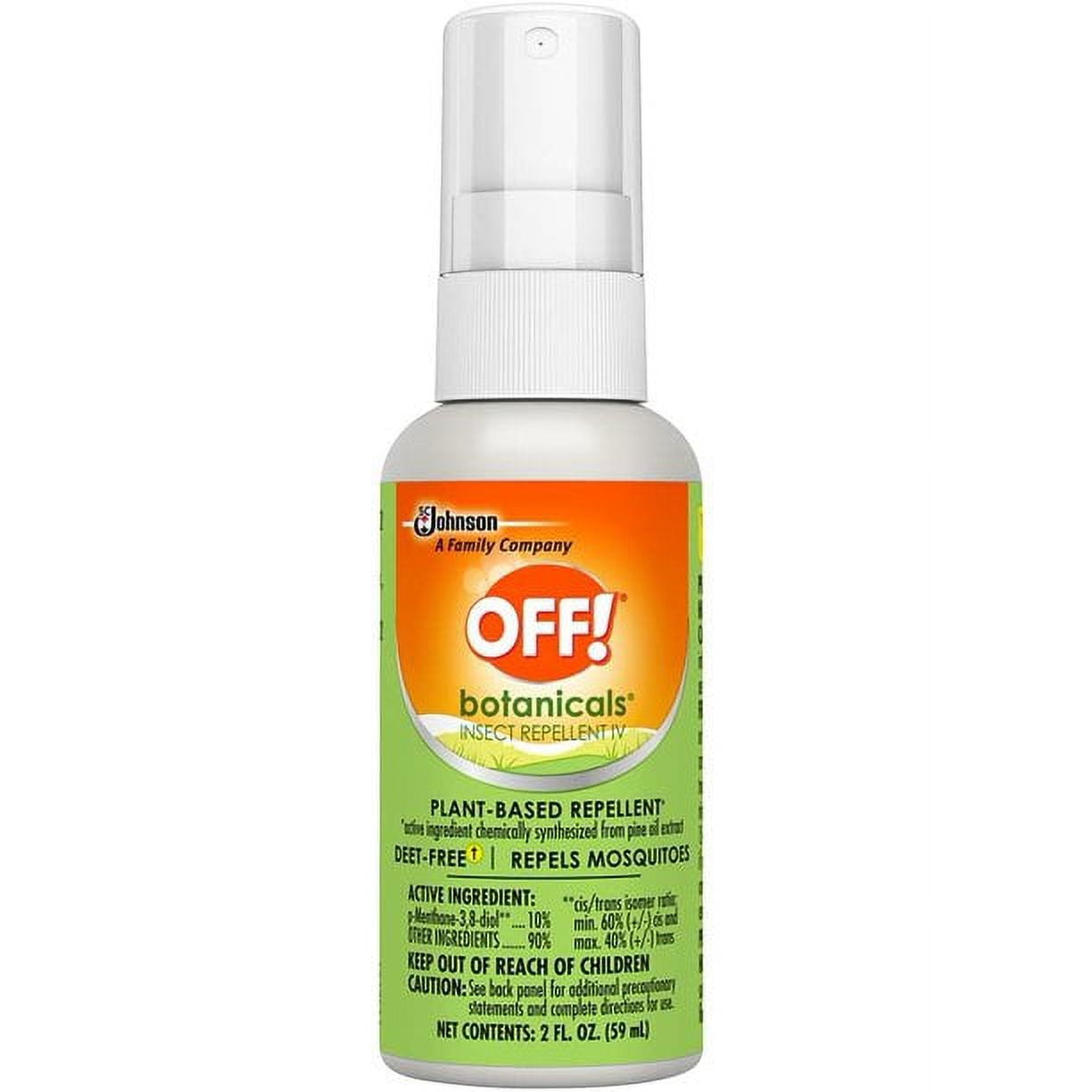 OFF! Botanicals Plant-Based Insect Repellent Spray, Deet Free, Family ...