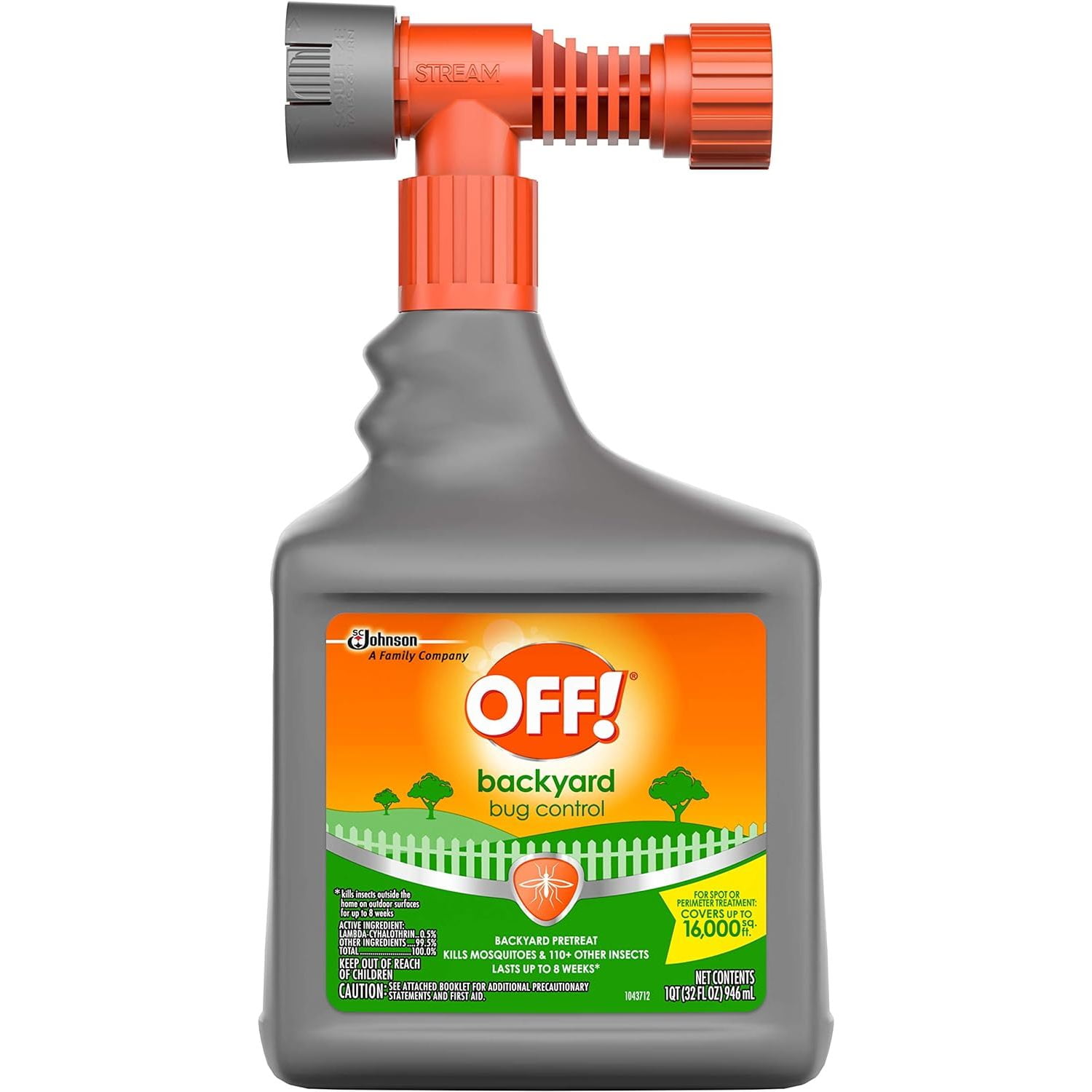 OFF!, Bug Control Yard Pretreat Spray, Tick and Mosquito Protection, 32 ...