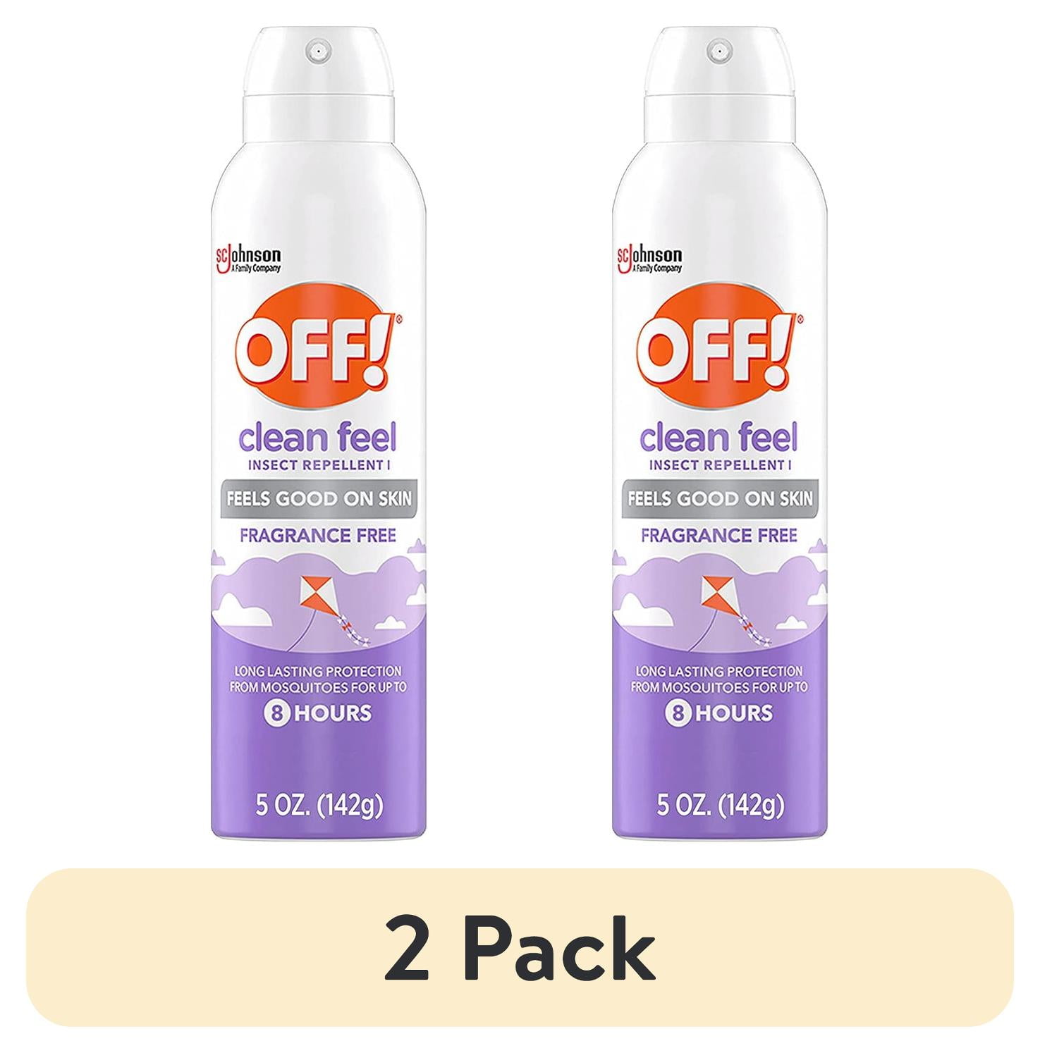 (2 pack) OFF! Clean Feel 20% Picaridin Insect Repellent I Aerosol ...