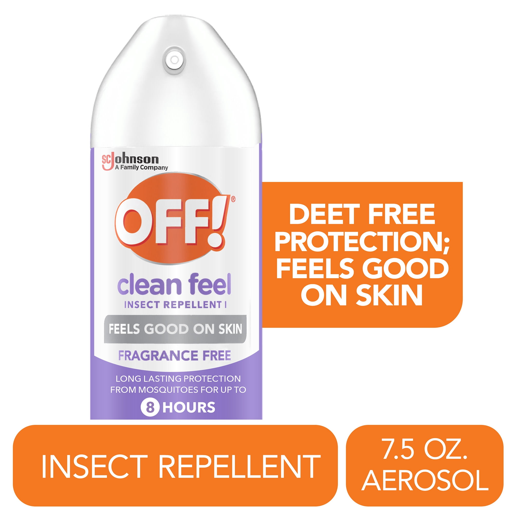 OFF! Clean Feel Insect Repellent 1, Aerosol Mosquito & Bug Spray with ...