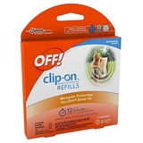 OFF! Clip-On Mosquito Repellent Refill 2 ct for Outdoor Use, 12 Hours ...