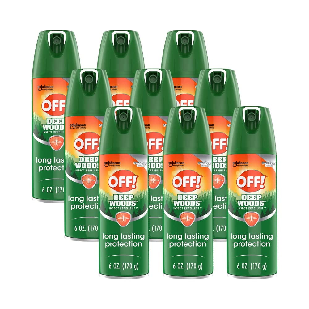 OFF! Deep Woods Insect Repellent 6 oz (Pack of 9) - Walmart.com