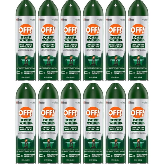 OFF! Deep Woods Insect Repellent Mosquito Ticks Bug Spray with Deet 9oz ...
