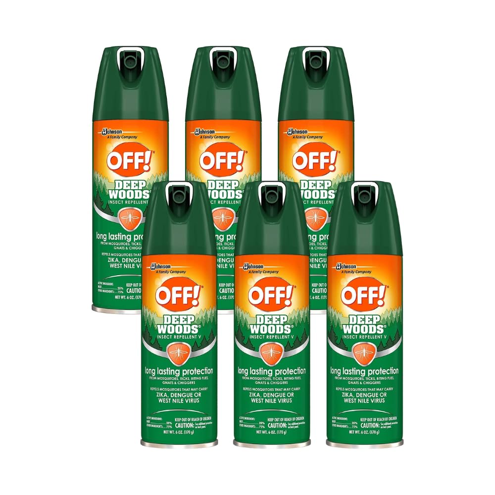 OFF! Deep Woods Insect Repellent V 6 oz, Pack of 6 - Walmart.com
