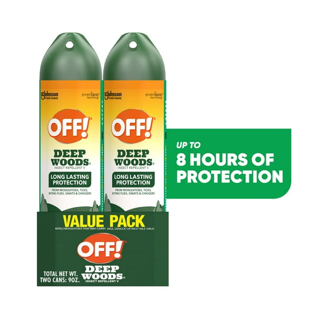 OFF! Deep Woods Insect Repellent V, Biting Insect Spray for Outdoor Use ...