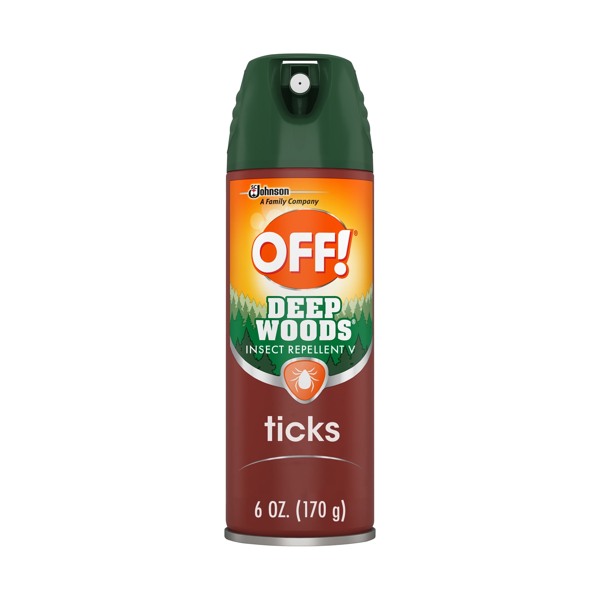 OFF! Deep Woods Insect Repellent V Ticks Aerosol 6 Oz - Walmart.com