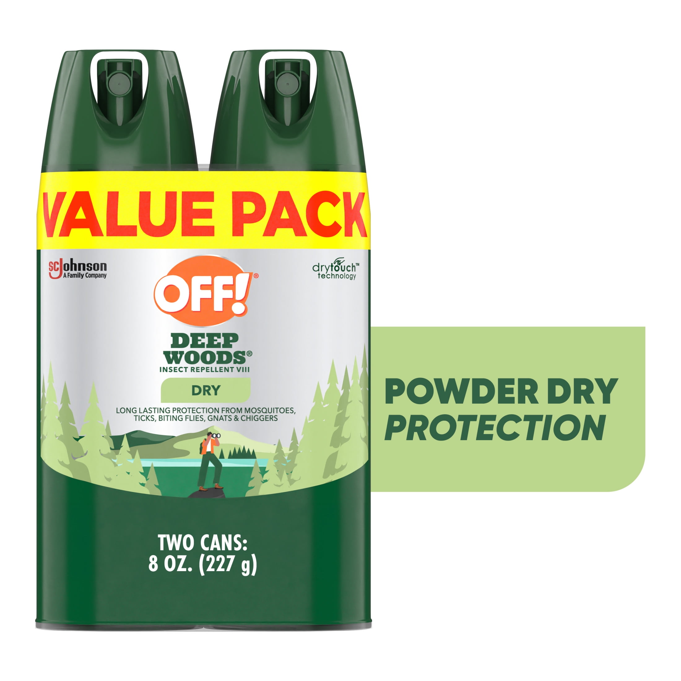 OFF! Deep Woods 25% Deet Insect Repellent Spray, Long Lasting, Non ...