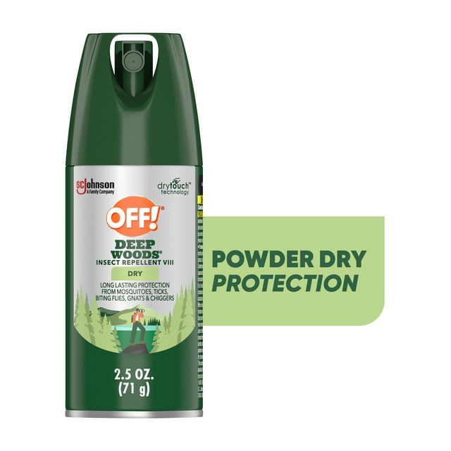OFF! Deep Woods Long Lasting Protection 25% Deet Insect Repellent VIII ...