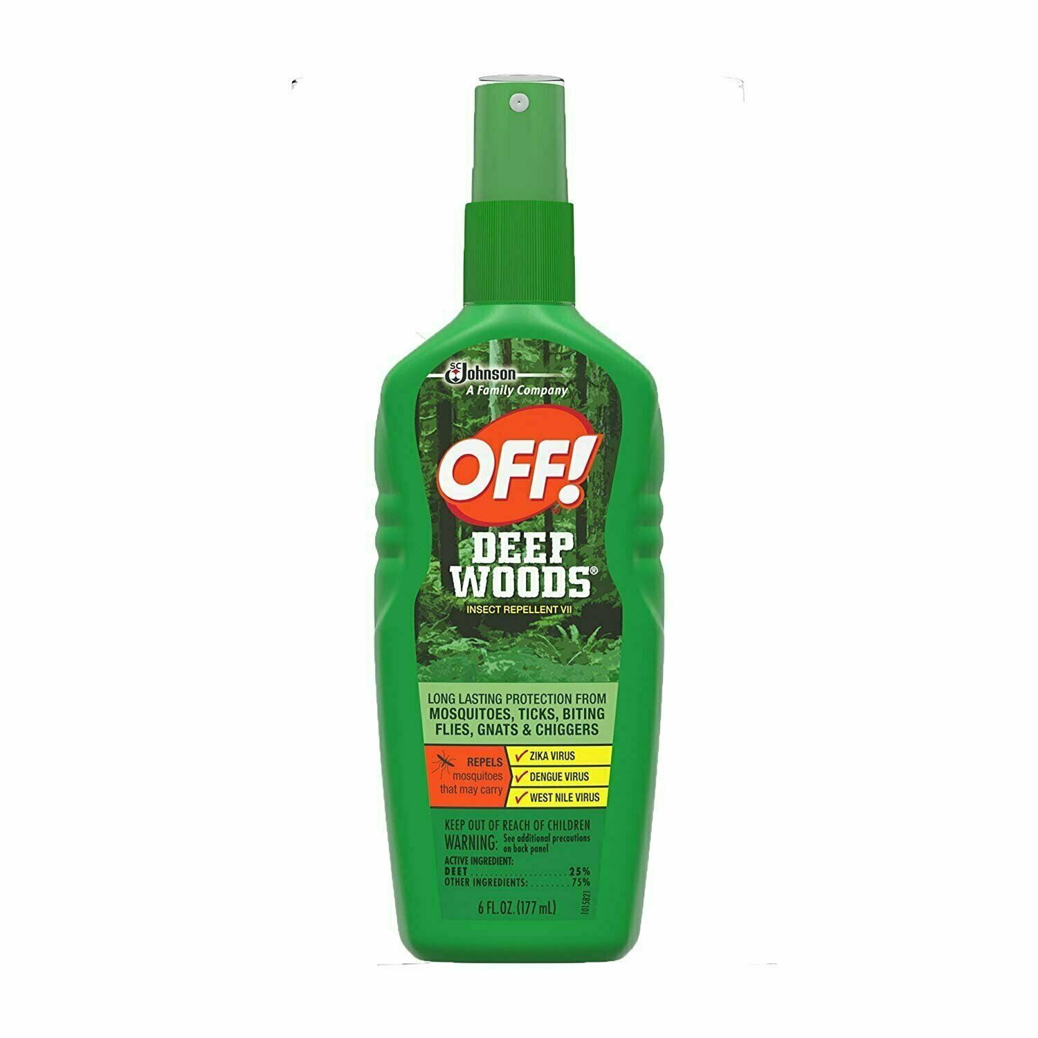 OFF! Deep Woods Insect Repellent Pump Spray - DEET, Unscented - Pack of ...