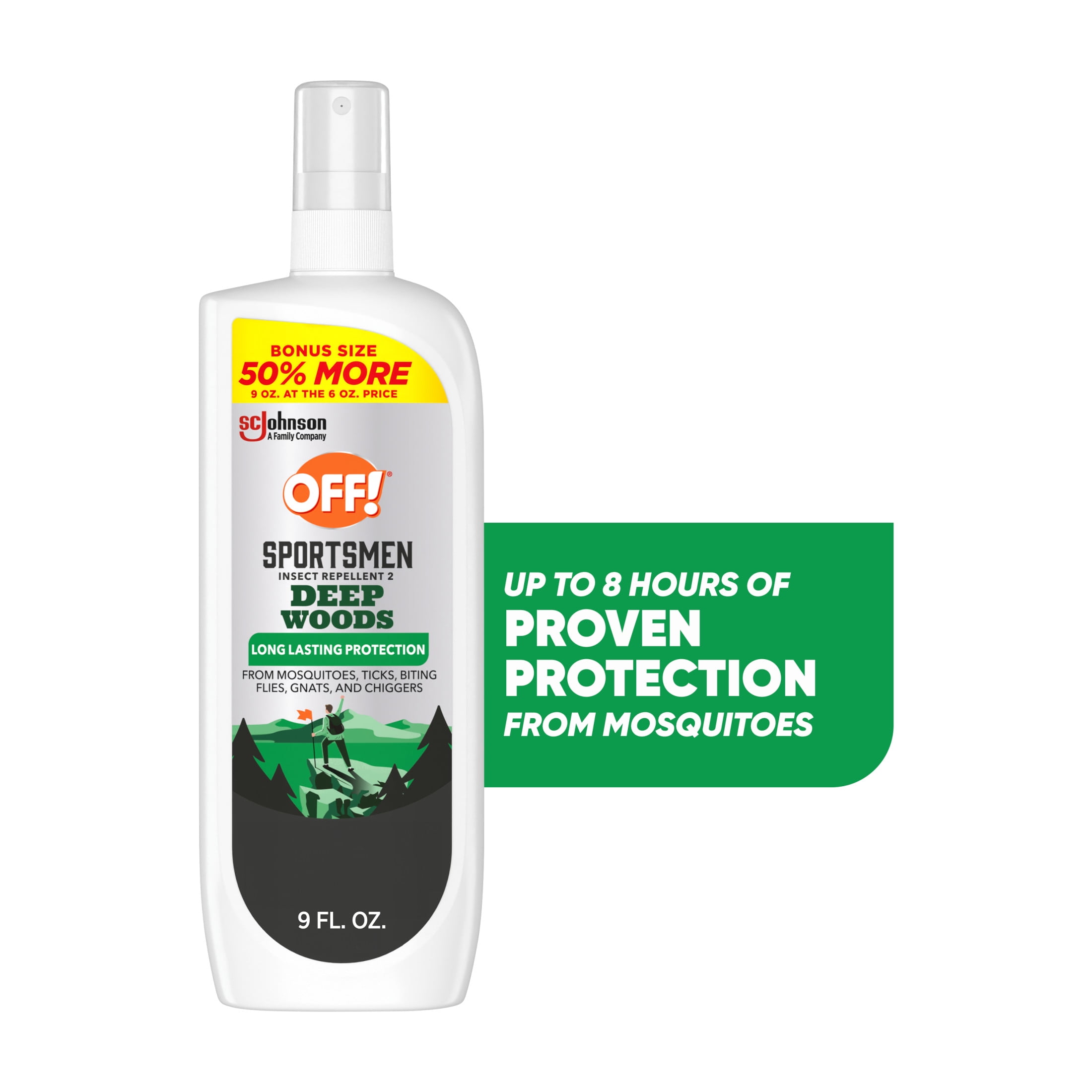 OFF! Deep Woods Sportsmen 25% Deet Insect Repellent II, Mosquito Bug ...