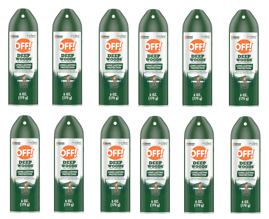 OFF! Deep Woods Sportsmen Insect Repellent 30% Deet 12 Count 6 Oz ...