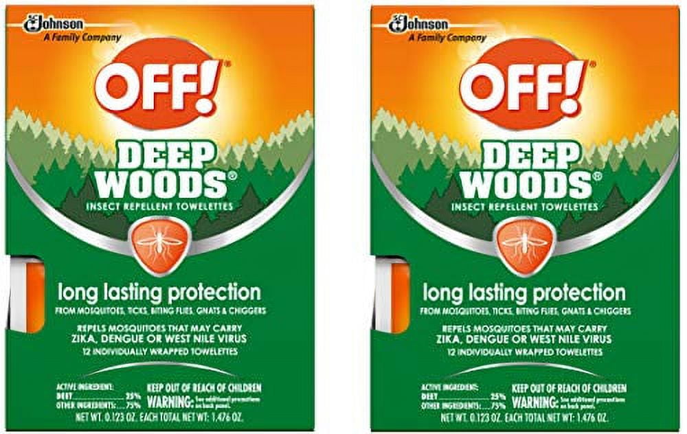 OFF! Deep Woods Towelettes, 12 CT (Pack - 2) - Walmart.com