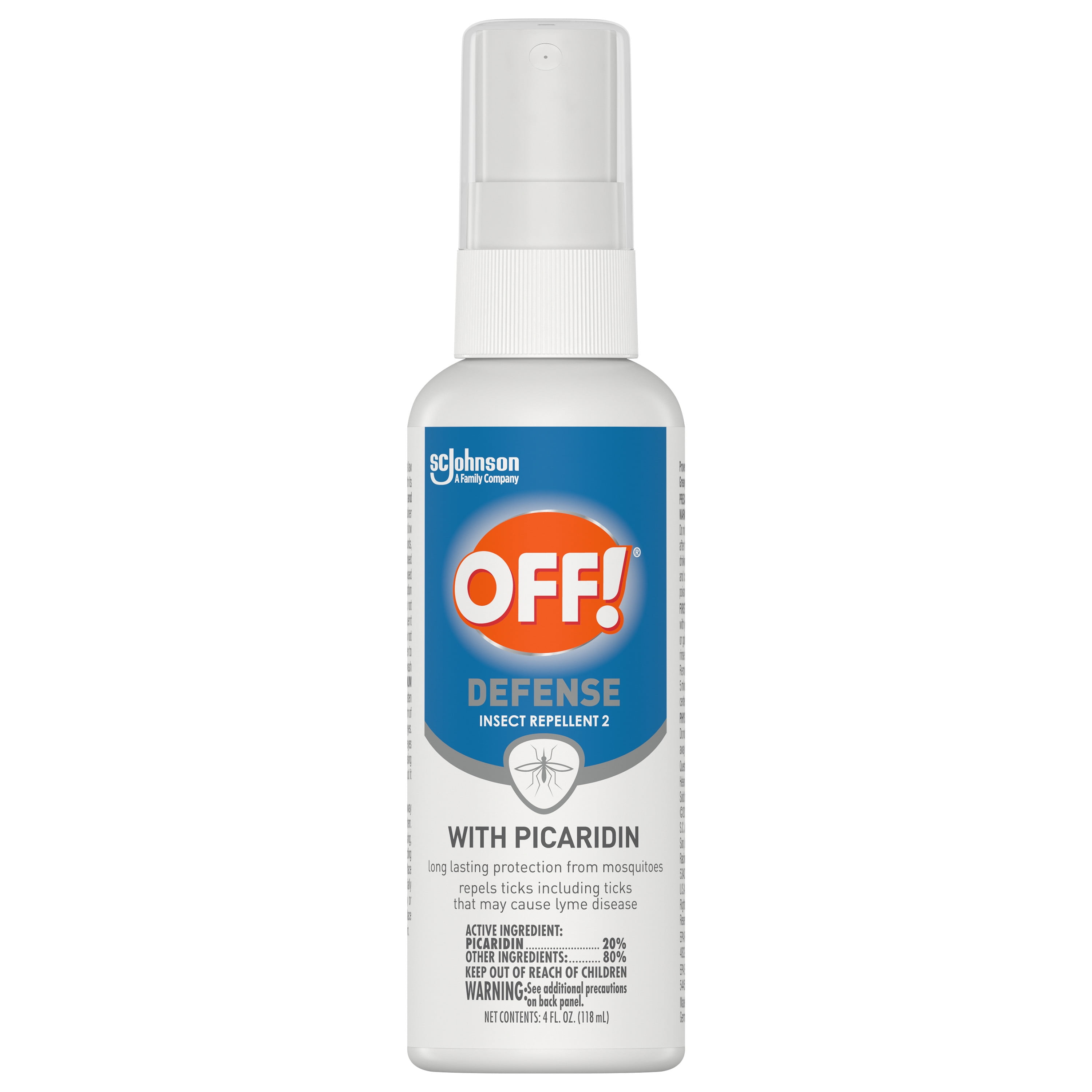 OFF! Defense Insect Repellent 2 with Picaridin, 4 oz - Walmart Business ...