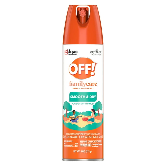 OFF! FamilyCare Insect Repellent I, Smooth & Dry Mosquito Bug Spray ...