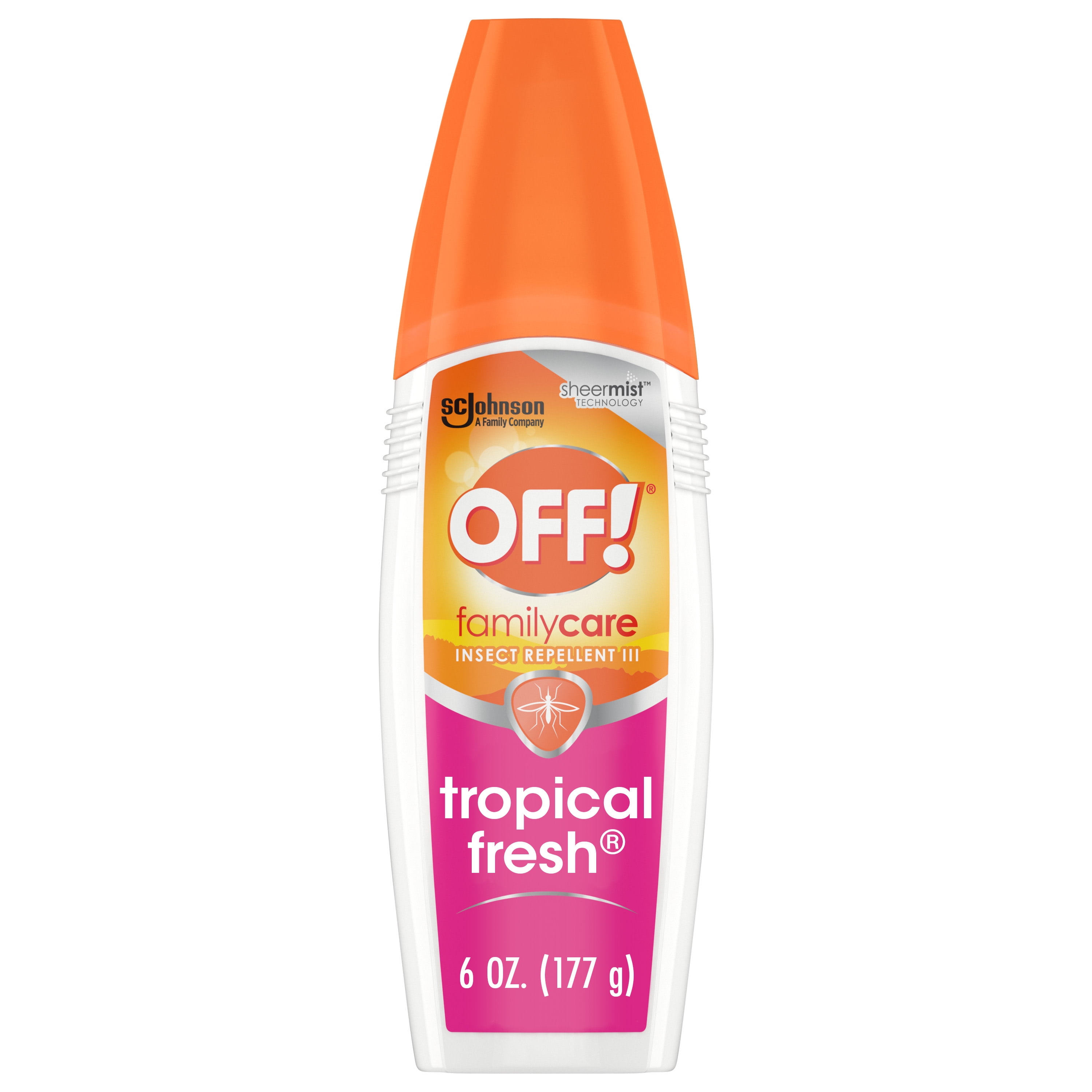 OFF! FamilyCare III, Mosquito Repel, Sweat Resistant, Tropical Fresh ...