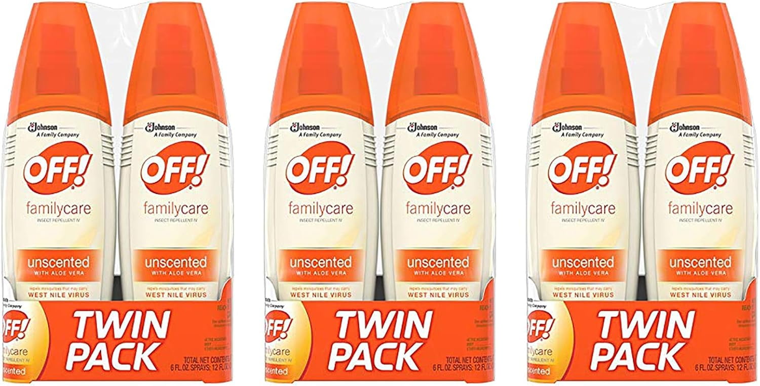 OFF! FamilyCare Insect Repellent IV Unscented, 6 oz (Pack - 3 ...