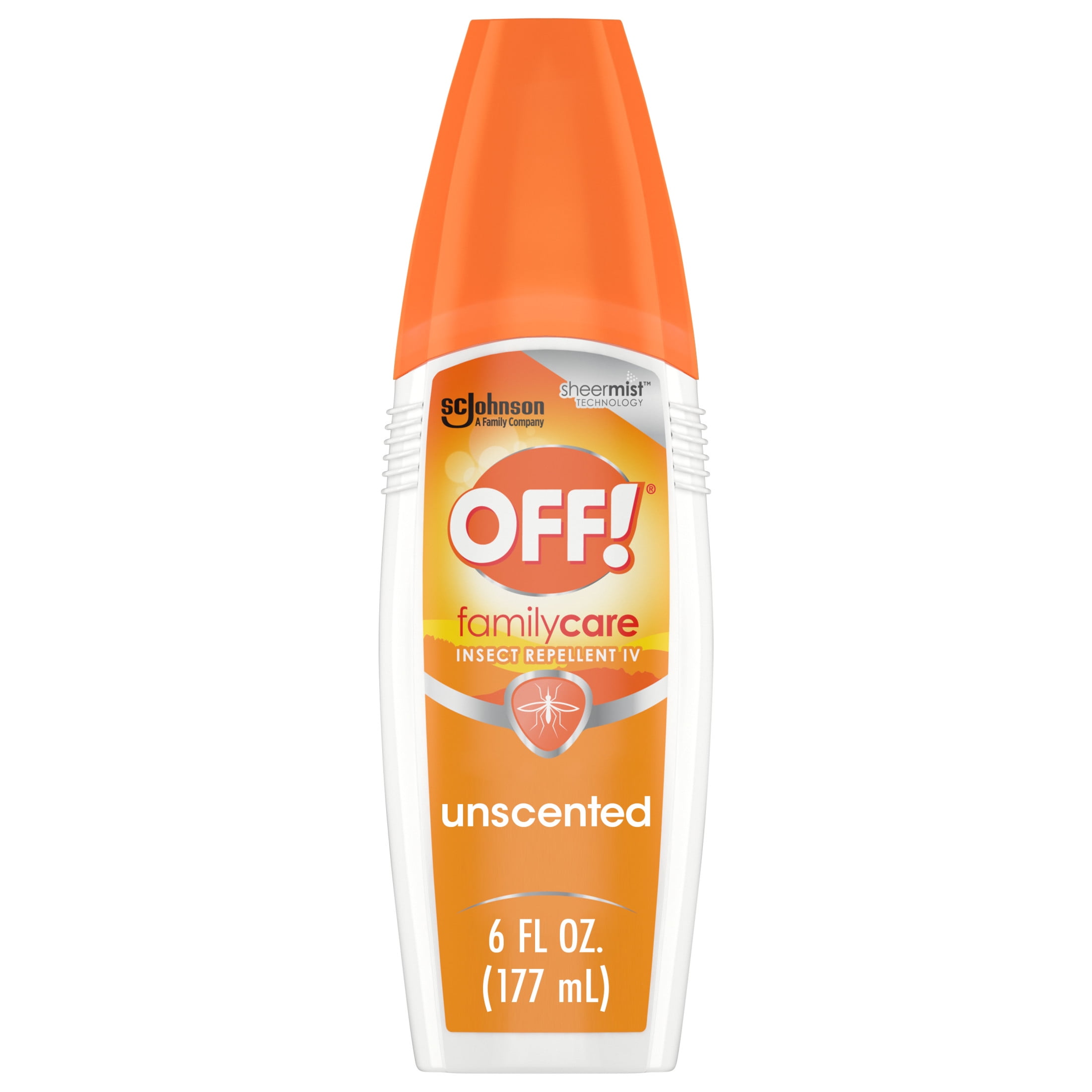OFF! FamilyCare 7% DEET Mosquito Repellent Spray, Bug-Free Fragrance, 6 ...